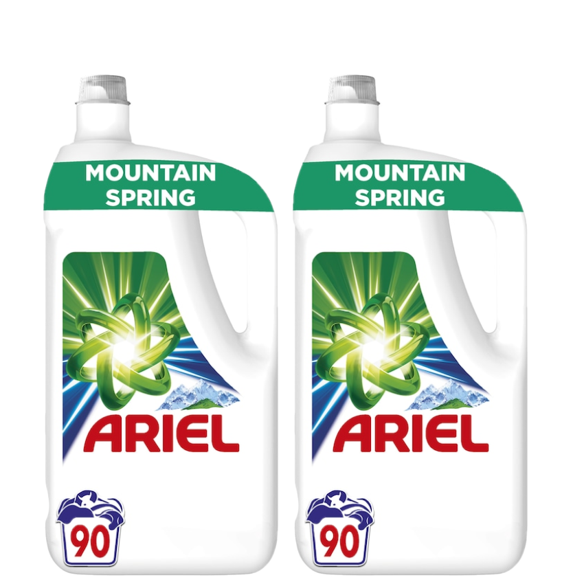 Pachet 2X Detergent de rufe lichid Ariel Mountain Spring Cold, 180 ...